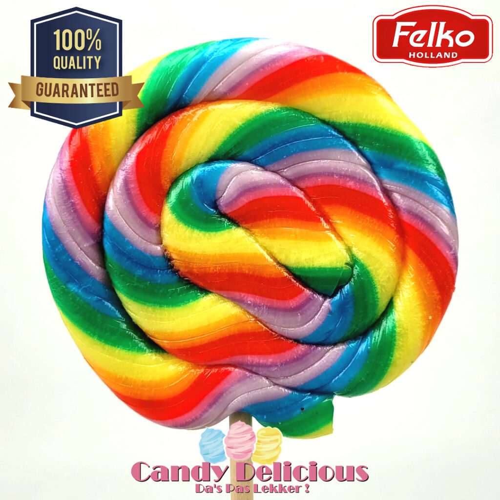 Kleurrijke Alpaca Pop Rainbow | Candy Delicious