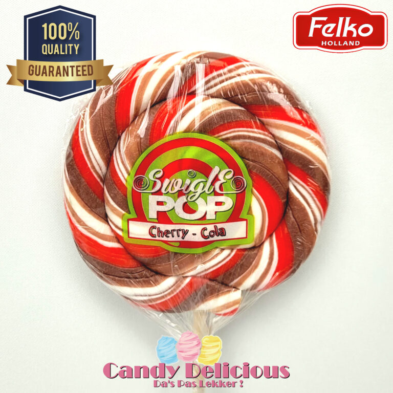 Swigle Pop Cherry Cola 125gr | Candy Delicious